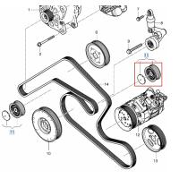 China For Bentley Flying Spur Continental GT New SuperSports Belt Tensioner Pulley OEM 07D145276C 07D145276B 07D145276A for sale