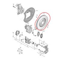 China For Bentley Bentayga Rear Brake Rotors x2 OEM 4M0615601N for sale