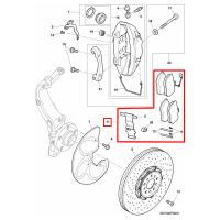 China For Bentley Continental SuperSport Front Brake Pad Kit OEM 3W0698151S 3W0698151M for sale