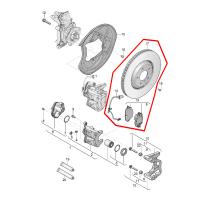 China For Bentley Bentayga Rear Brake Pads & Rotors OEM 4M0615601K 4M0615601N 4M0698451C 4M0698451T 4M0615121P for sale