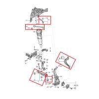 China For Bentley Bentayga Front Suspension Control Arms Set With Ball Joints OEM 36A407151A 36A407151B 36A407152A 36A407152B 4M0407689B 4M0407689C 4M0407693D 4M0407694D 4M0407505C 4M0407506C 4M0407509C for sale