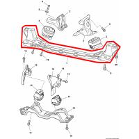 China For Bentley Continental Gt Gtc & Flying Spur Engine Cross Member OEM 4E0199205M for sale