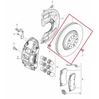 China For Bentley Mulsanne 6.8 / 6.8 Speed 3Y SHW Front Brake Discs Smooth X2 OEM 3Y0615301A for sale