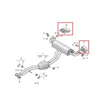 China For Bentley Bentyga Left & Right Chrome Exhaust Tip V8 OEM 36A253681A 36A253682A for sale