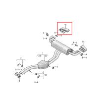 China For Bentley Bentyga Right Chrome Exhaust Tip V8 OEM 36A253682A for sale