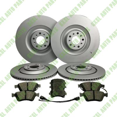 China For Bentley Continental Gt & Flying Spur Front & Rear Brake Pads & Rotors Set OEM 3W0615301K 3W0615301R 3W0698151AA 3W0698151P 3W0698451J 4E0615601L for sale