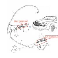 China For Bentley Continental Gt Gtc Flying Spur 2004-2011 Right Headlight Washer Nozzle OEM 3W0955966 for sale