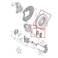 China For Bentley Bentayga Front & Rear Brake Pads With Rotors Set OEM 4M0698451T 4M0615601K 4M0615121P 4M0698451C 4M0615601N 4M0698151AE 4M0615121R 4M0615301AJ for sale