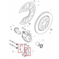 China For Bentley Mulsanne Front & Rear Brake Pads & Sensors Kit OEM 3Y0698451 3Y0698451B 3Y0698151B 3Y0698151C for sale