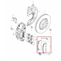 China For Bentley Mulsanne Front & Rear Brake Pads & Sensors Kit OEM 3Y0698451 3Y0698451B 3Y0698151B 3Y0698151C for sale
