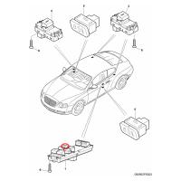 China For Bentley Continental GT GTC Power Window Switch Button (Button 3) OEM 3W3959857C 3W3959857D for sale
