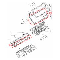 China For Bentley Continent Gt Flying Spur Supersports All Models Left & Right Engine Gasket Cylinder Head Cover OEM 07C103483C 07C103484C for sale