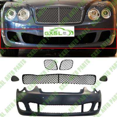 China For Bentley Continental Flying Spur 2004-2012 Car Accessories Front Bumper assembly Set （Black Grills）OEM 3W5807217Q 3W5807217R 3W5807937A 3W5807938A 3W5807683E 3W5807682E 3W5807667D for sale