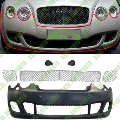 China For Bentley Continental Flying Spur 2004-2012 Car Accessories Front Bumper assembly Set （Chrome Grills）OEM 3W5807217Q 3W5807217R 3W5807937A 3W5807938A 3W5807683F 3W5807682F 3W5807667E for sale
