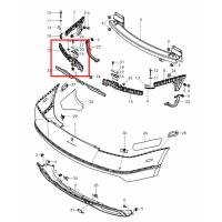 China For Bentley Continental GT GtC Supersports 2016-2019 Rear Left Bumper Center Bracket OEM 3W3807863F 3W3807863G for sale