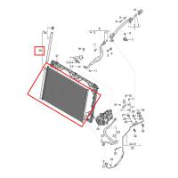 China For Bentley New Continental GT Flying Spur 6.0 Auto Engine Parts Condenser OEM 3SA260399 for sale