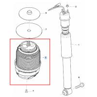 China For Bentley Mulsanne 2011-2016 Rear Shock Absorber Airbag Spring OEM 3Y5616001B 3Y5616001F 3Y5616002B 3Y5616002F for sale