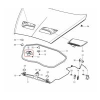 China For Bentley Continental GT GTC Supersports Front Hood Metal Securing Hook Assembly OEM 3W0823485A for sale