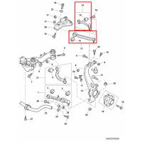 China For Bentley Continental GT Flying Spur 2pcs Front Right Upper Control Arm Kit OEM 3W0407506 3W0407510 for sale
