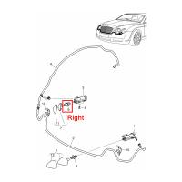 China For Bentley Continental Old Model GT Headlamp Right Cleaning Nozzle Mounting Bracket OEM 3W0955104A for sale