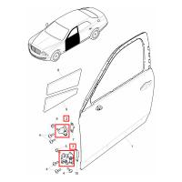 China For Bentley Flying Spur Mulsanne 2014-2019 Front Right Door Lower Upper Hinges Kit OEM 3D4831412C 3D4831402B for sale