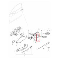 China For Bentley Flying Spur Continental GT Door Handle Cover Key Plug (With Holes) OEM 3W0837875 3W0837875GRU for sale