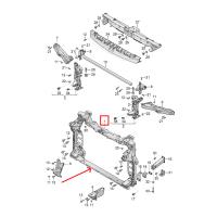 China For Bentley Bentayga 2016-2023 Front Panel Petrol Door Mpv Radiator Support OEM 36A805594A 36A805594E for sale