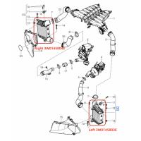 China For Bentley Continental Gt Flying Spur Front Left Turbo Inter Cooler OEM 3W0145803E for sale
