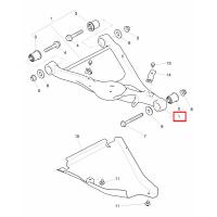 China For Bentley Mulsanne Rear Lower Suspension Control Swing Arm OEM 3Y0511511C 3Y0511512C for sale