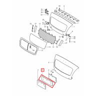 China For Bentley Continental GT GTC 2013-2016 Black Plastic License Frame License Plate Bracket OEM 3W3807287D 3W3807285G for sale