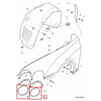China For Bentley Continental Gt Gtc 2004-2011 A Set Headlight  Ring OEM 3W8807763B 3W8807764B 3W8807767B 3W8807768B for sale