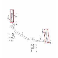 China For Bentley Mulsanne Bentayga Front Boom Sway Bar Connecting Link OEM 4M0411317 4H0411317C for sale