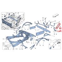 China For Ferrari 458 Italy Spider Rear Bumper Mounting Bracket Left OEM 85732800 for sale