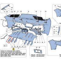 China For Ferrari 458 Diffuser External Fins (No.1) OEM 81372910 for sale