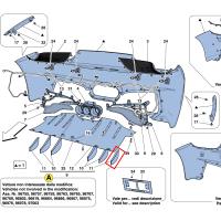 China For Ferrari 458 Diffuser External Fins (No.6) OEM 81372910 for sale
