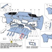 China For Ferrari 458 Diffuser Internal Fins (No.4) OEM 81373310 for sale