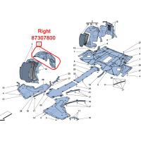 China For Ferrari 488 GTB Spider Front RH Wheelhouse Fender Liner Arch OEM 87307800 for sale