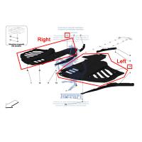 China For Ferrari F8 Spider Tributo Front Bumper LH RH Lower Compl Front Underbody SH Guard Plate Fender Apron Radiator Fender OEM 861922 861951 for sale