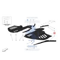 China For Ferrari F8 Spider Tributo Front Bumper LH Lower Compl Front Underbody SH Guard Plate Fender Apron Radiator Fender OEM 861951 for sale