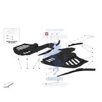 China For Ferrari F8 Spider Tributo Front Bumper RH Lower Compl Front Underbody SH Guard Plate Fender Apron Radiator Fender OEM 861922 for sale