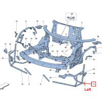 China For Ferrari 488 GTB Spider Front Subframe Left Headlight Bracket OEM 86107200 for sale