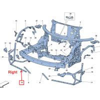 China For Ferrari 488 GTB Spider Front Subframe Right Headlight Bracket OEM 86107300 for sale
