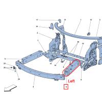 China For Ferrari 488 GTB Front Frame Left Front Mounting Crossbeam OEM 312857 for sale