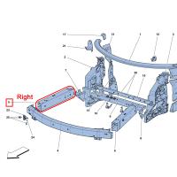 China For Ferrari 488 GTB Front Frame Right Front Mounting Crossbeam OEM 312858 for sale