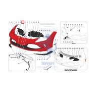 China For Ferrari F8 Tributo Spider Automobile parts Front Bumper Grille OEM  859854 859852 for sale
