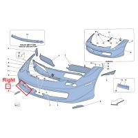 China For Ferrari 458 Italia Spider Front Bumper Right Wing Spoiler OEM 81761910 for sale