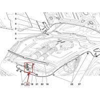 China For Ferrari California Bonnet Hood Lock Lower Portion Latch Catch Lid OEM 69767800 for sale