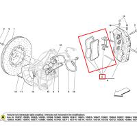 China For Ferrari California Front Brake Pad Kit OEM 70003110 for sale