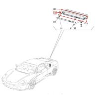 China For Ferrari F430 F360 599 High Mounted Brake Light OEM 241531 for sale