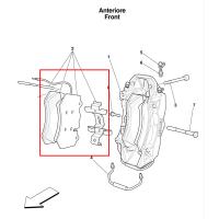 China For Ferrari 599 430 Scuderia SA Aperta Front Brake Pads OEM 70001573 70001126 for sale